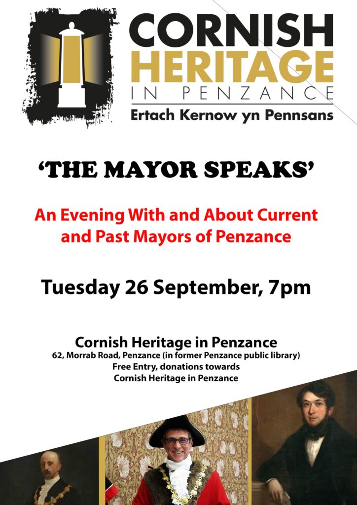 Cornish Heritage in Penzance - Programme of Activities