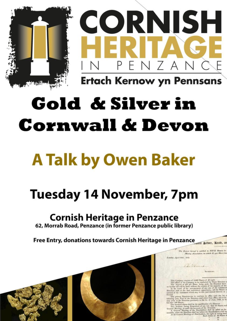 Cornish Heritage in Penzance - Programme of Activities