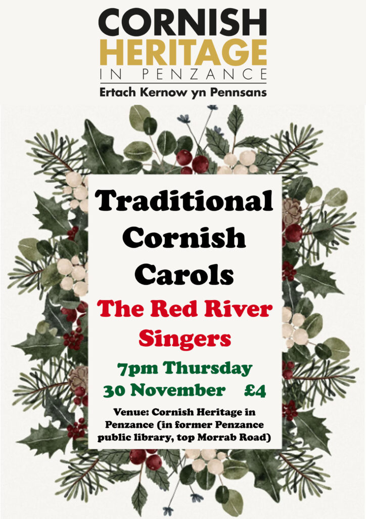 Cornish Heritage in Penzance - Programme of Activities